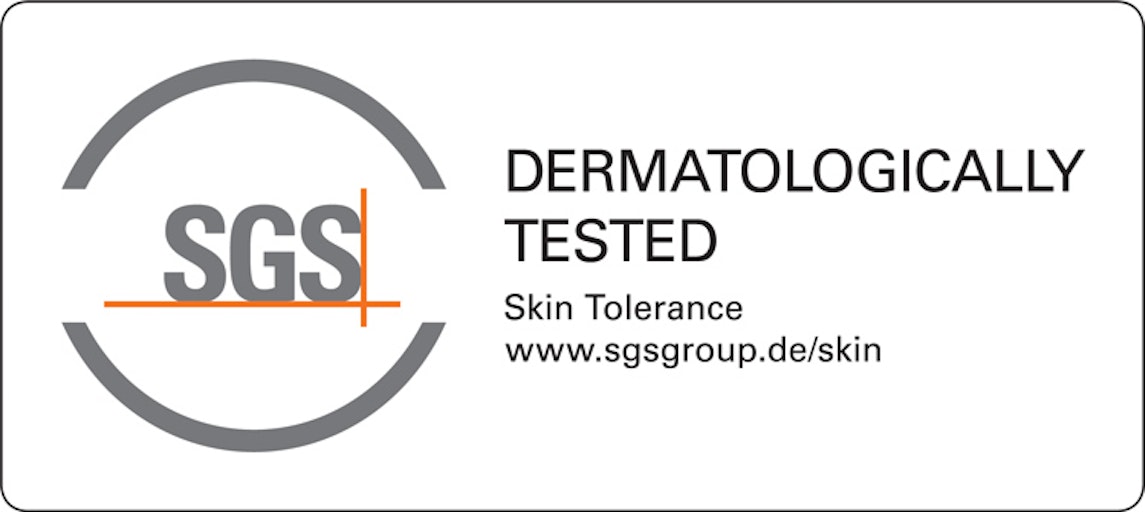 Approval Mark: Skin Tolerance Dermatologically Tested | SGS Germany