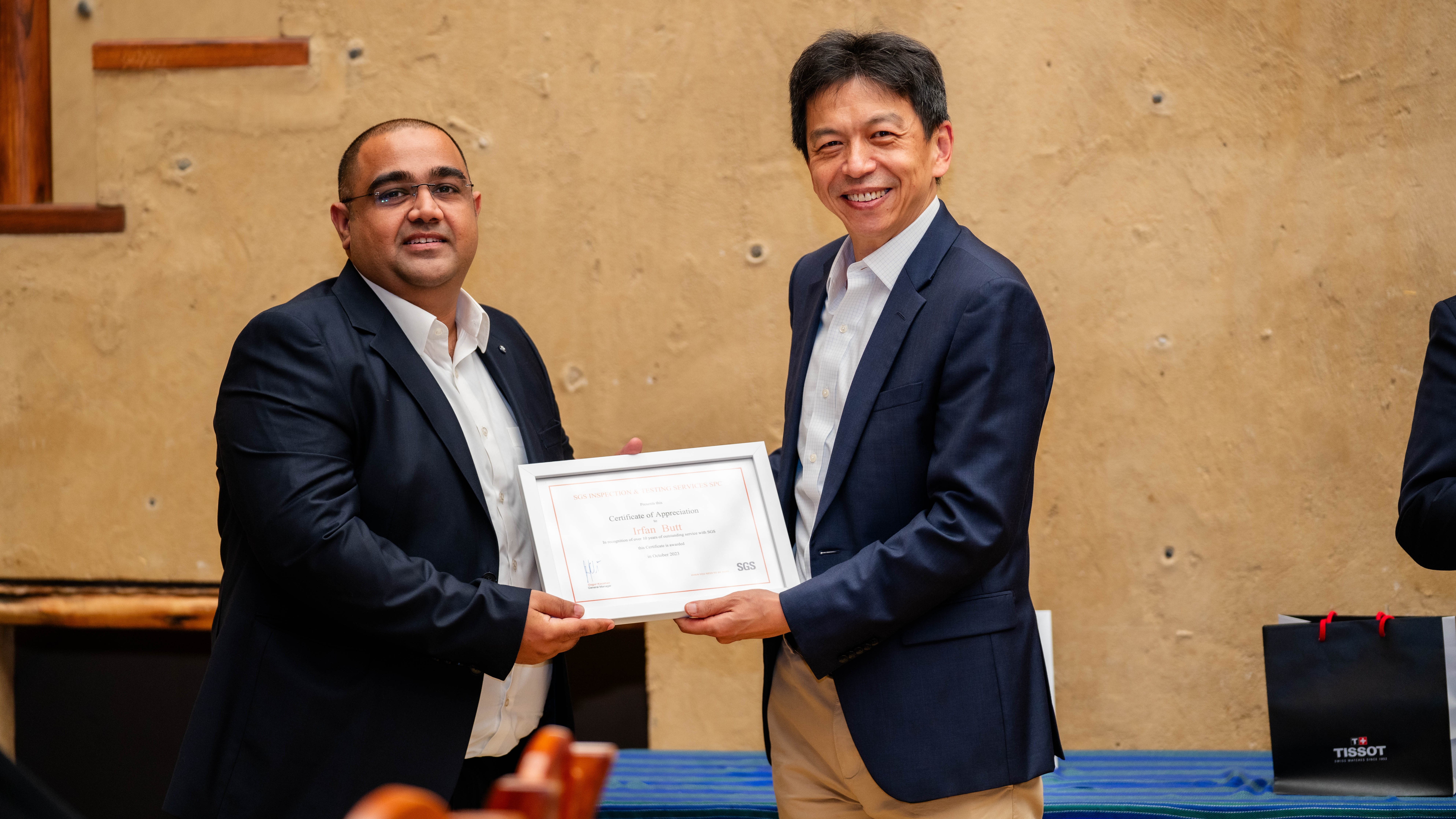 SGS CEO, Frankie Ng, Visits Muscat Office to Meet with Local Team