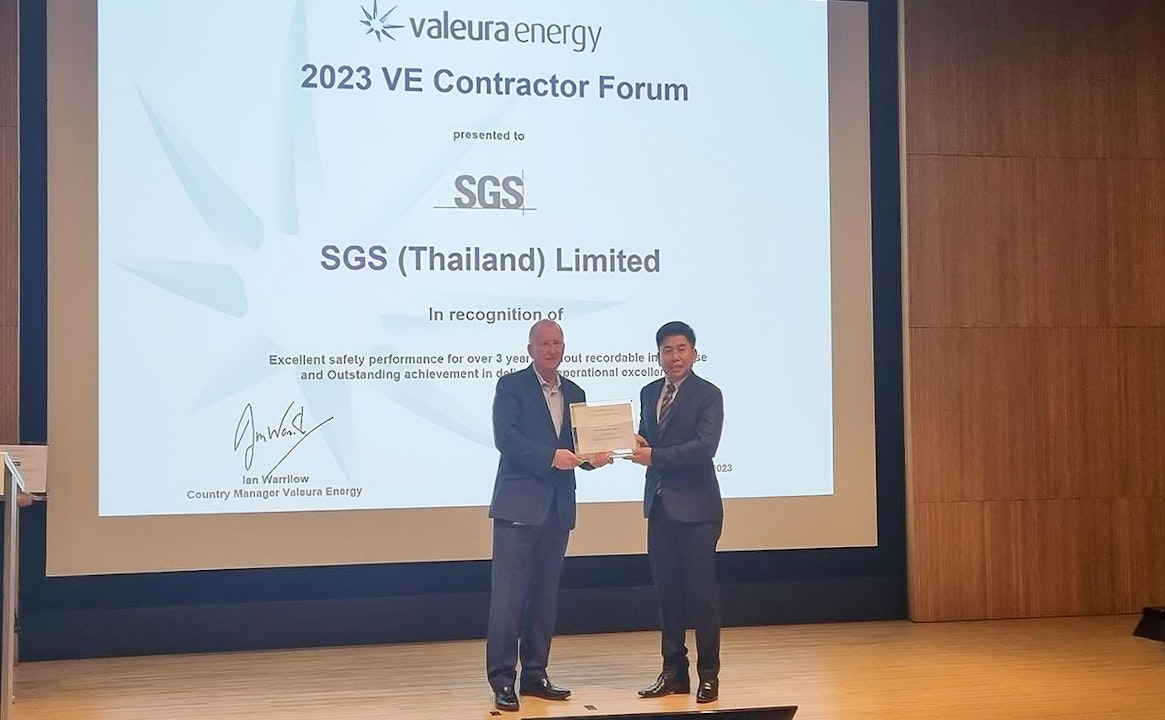 SGS Receives Valueura Energy Outstanding Contractor Award 2023 เอสจีเอส ...