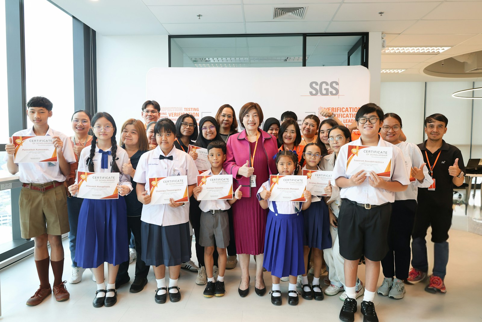 SGS จัดพิธีมอบทุนการศึกษาประจำปี 2568 แก่บุตรธิดาของพนักงาน