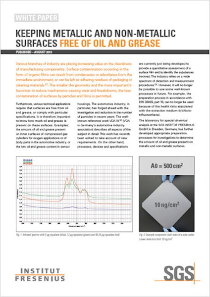 Keeping Metallic and Non-Metallic Surfaces Free of Oil and Grease | SGS ...