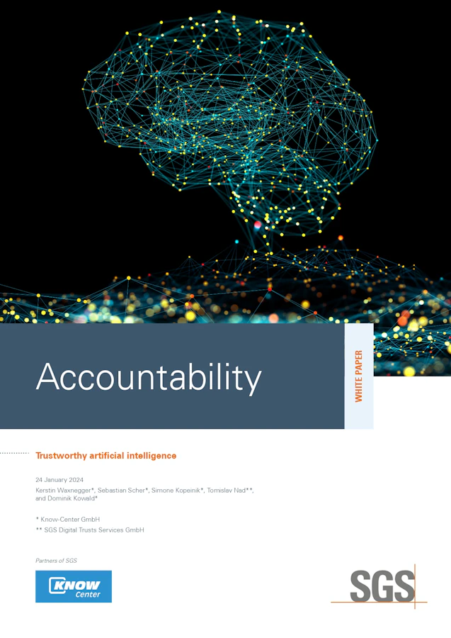 White Paper: Trustworthy AI, Accountability | SGS