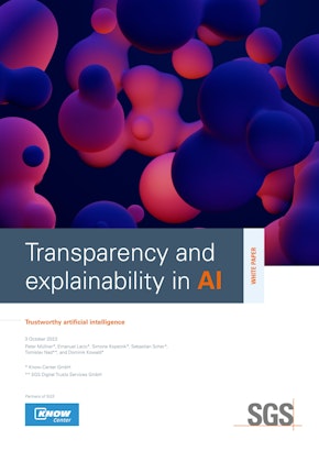 White Paper: Trustworthy AI, Transparency and Explainability | SGS Jordan