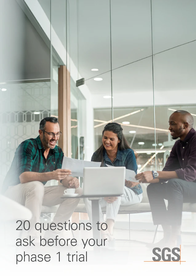 20 Questions to Ask Before your Phase 1 Trial | SGS