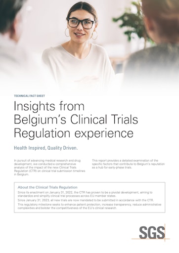 Insights from Belgium’s Clinical Trials Regulation Experience | SGS Romania