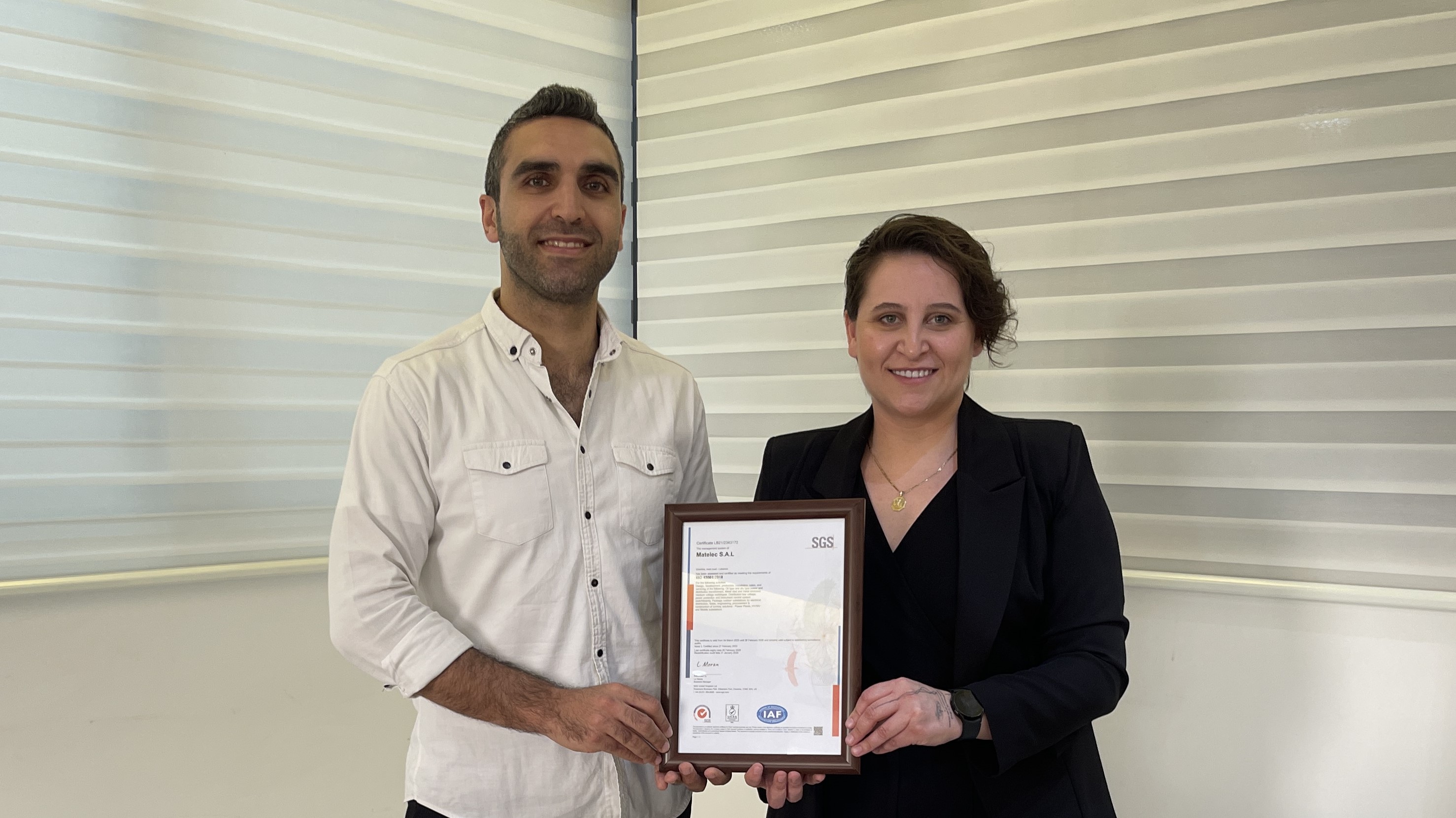 Matelec Achieves Re-Certification for ISO 9001, ISO 14001 & ISO 45001 ...