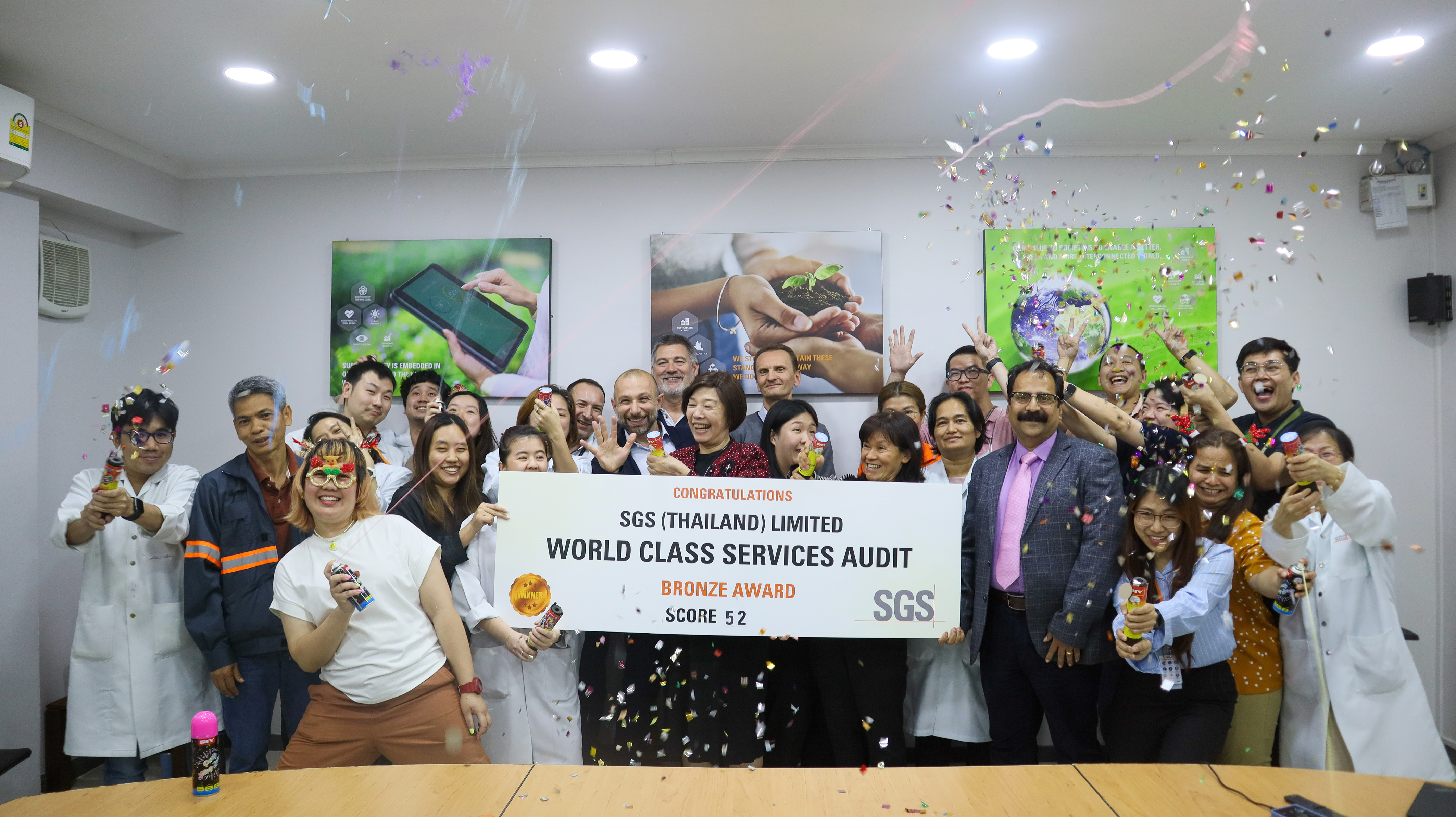SGS TH certified with the World Class Services Bronze Award | SGS Thailand