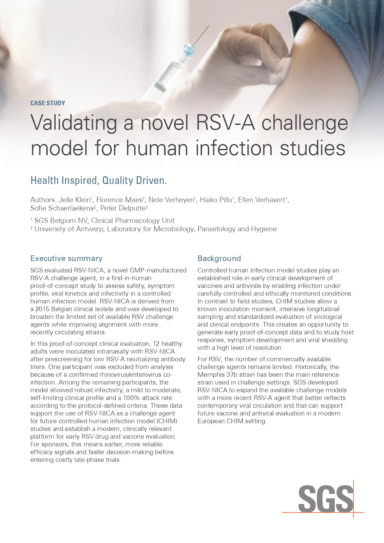 Validating a Novel RSV-A Challenge Model for Human Infection Studies ...